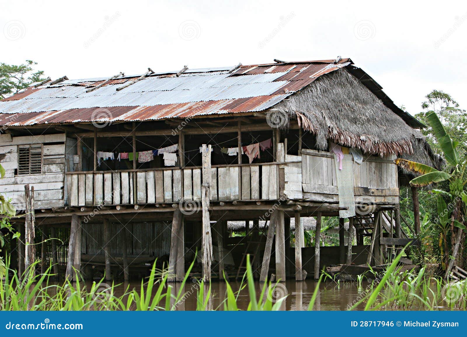 Indigenous House stock photo. Image of landscape, tree - 28717946