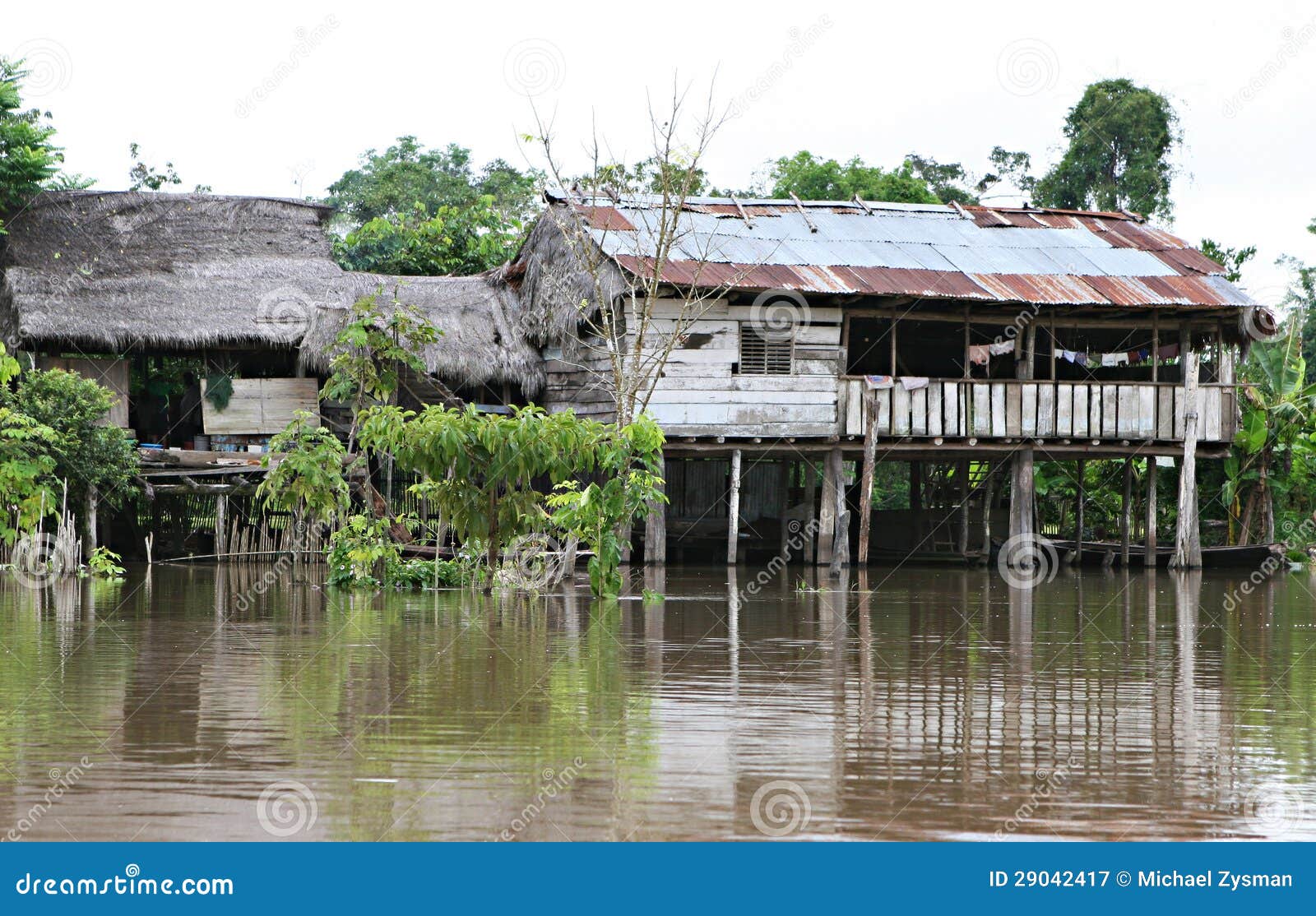 Indigenous Houses stock image. Image of amazon, rainforest - 29042417