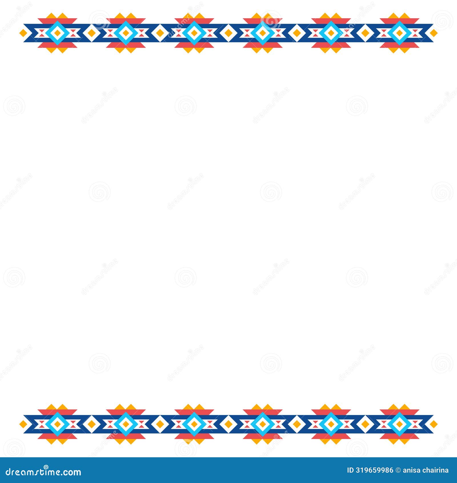 Indigenous Native Frame Vector Design Stock Vector - Illustration of ...