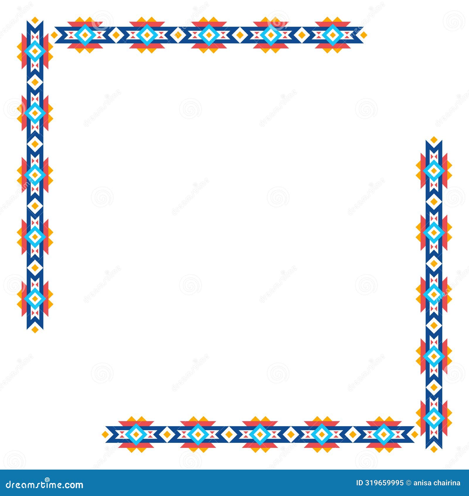 Indigenous Native Frame Vector Design Stock Vector - Illustration of ...