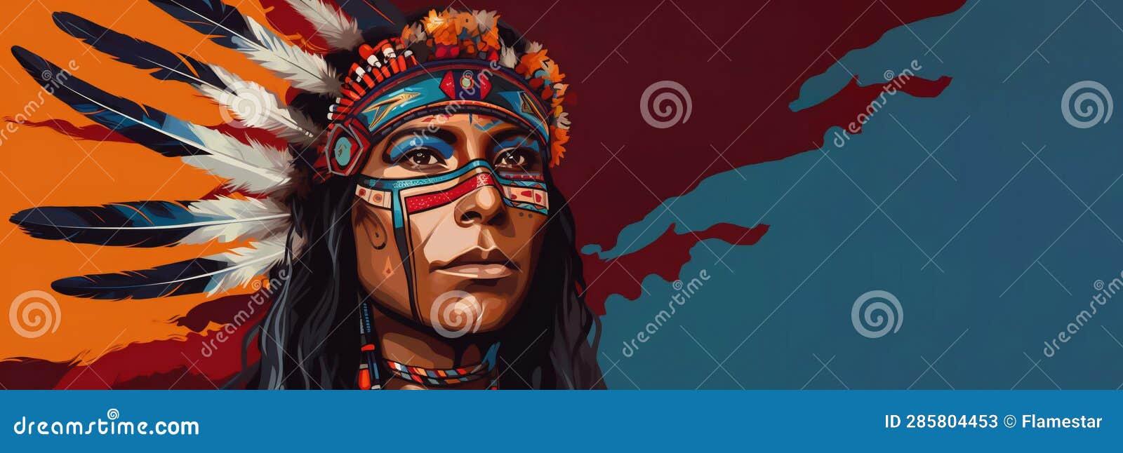 Indigenous Peoples Day Landscape Background Copy Space Stock Image ...