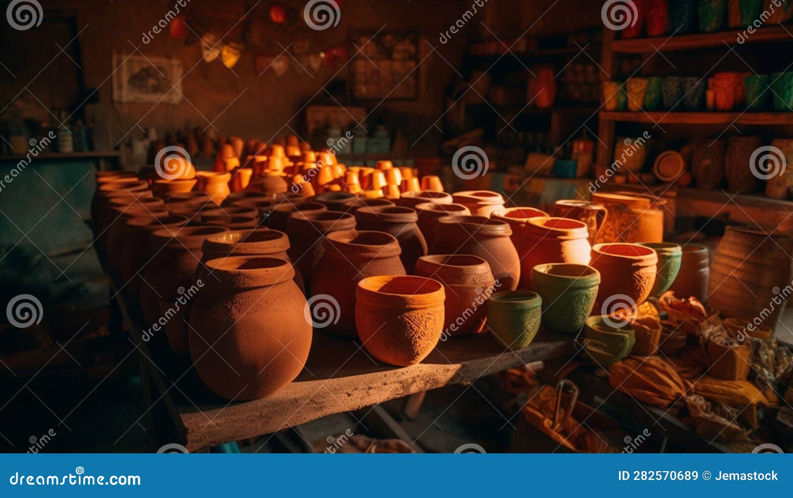 Indigenous Pottery Workshop Creates Earthenware Vases and Clay Jars ...