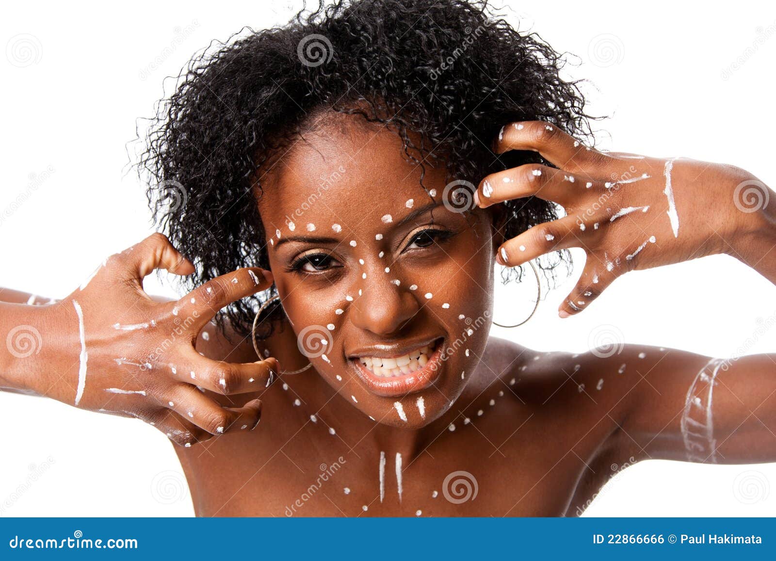 Indigenous Tribal Beauty Face Stock Photo | CartoonDealer.com #22866666