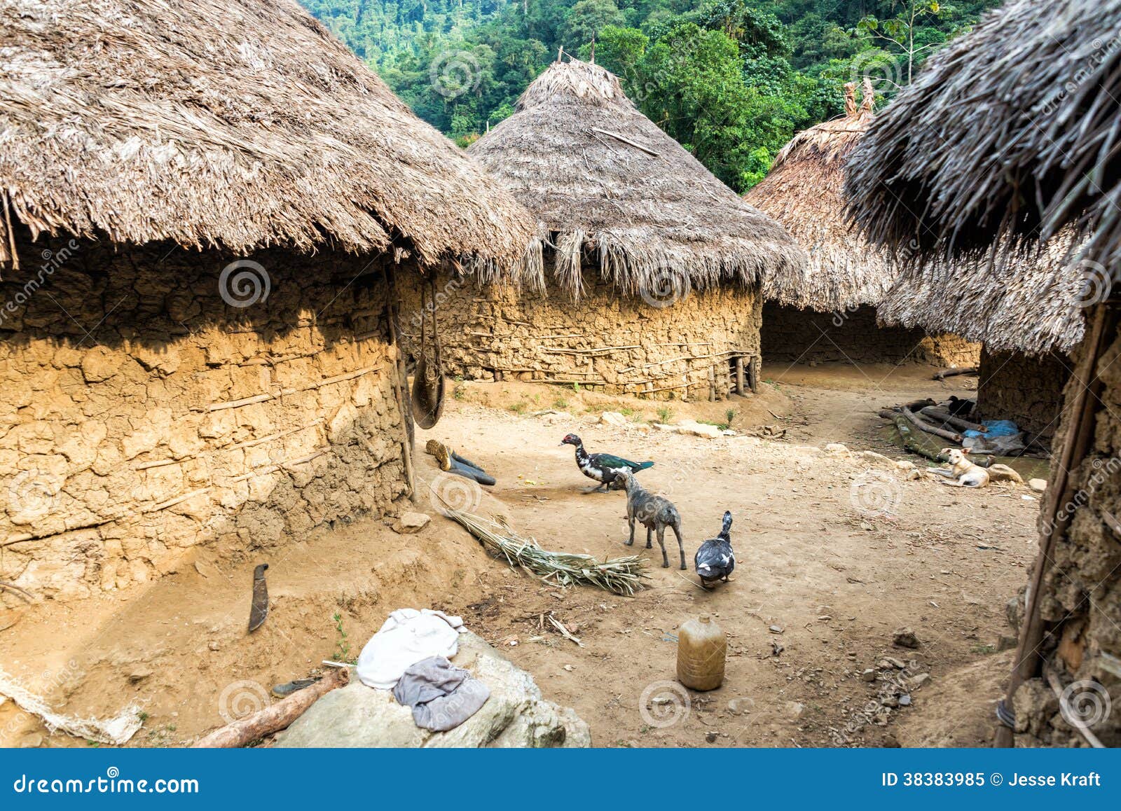 Indigenous Village stock image. Image of santa, kogi - 38383985