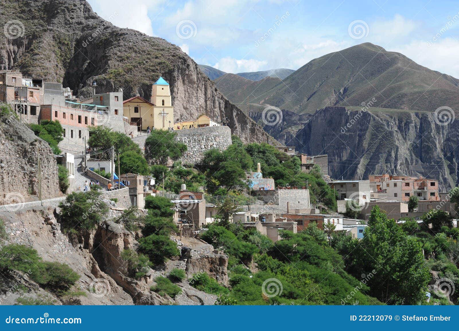 The Indigenous Village of Iruya Stock Image - Image of church, salta ...
