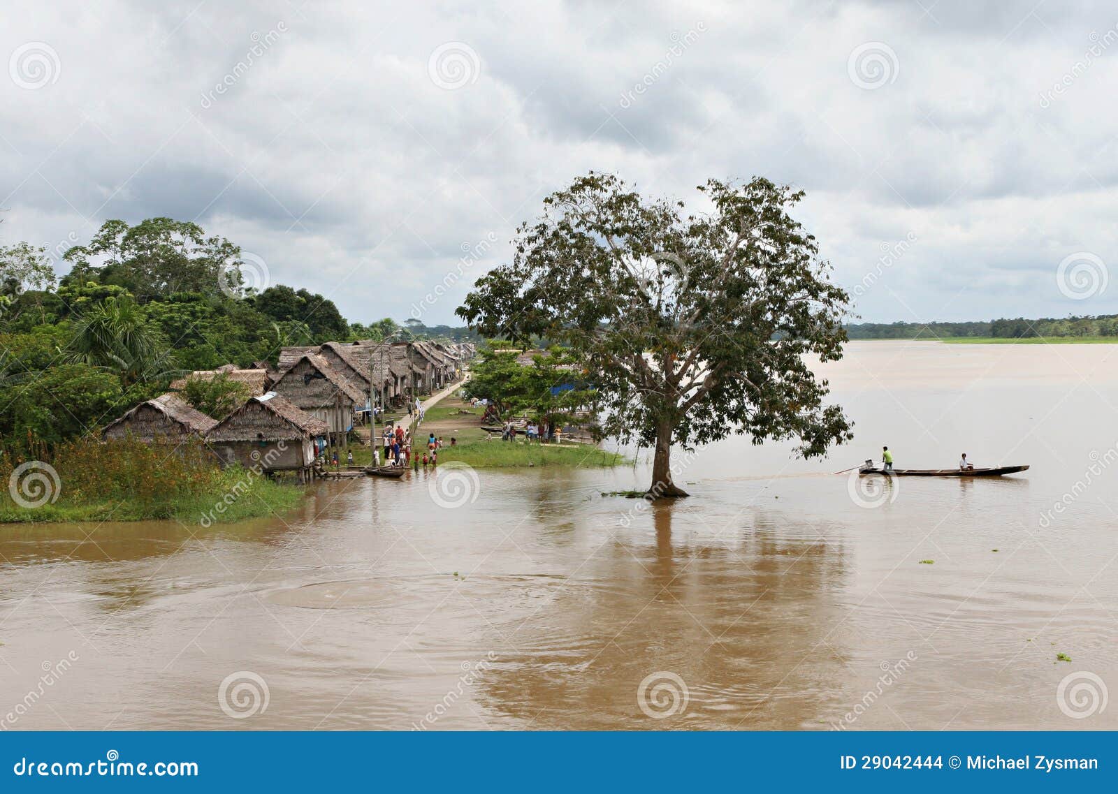 Indigenous Village - Peru stock photo. Image of trees - 29042444