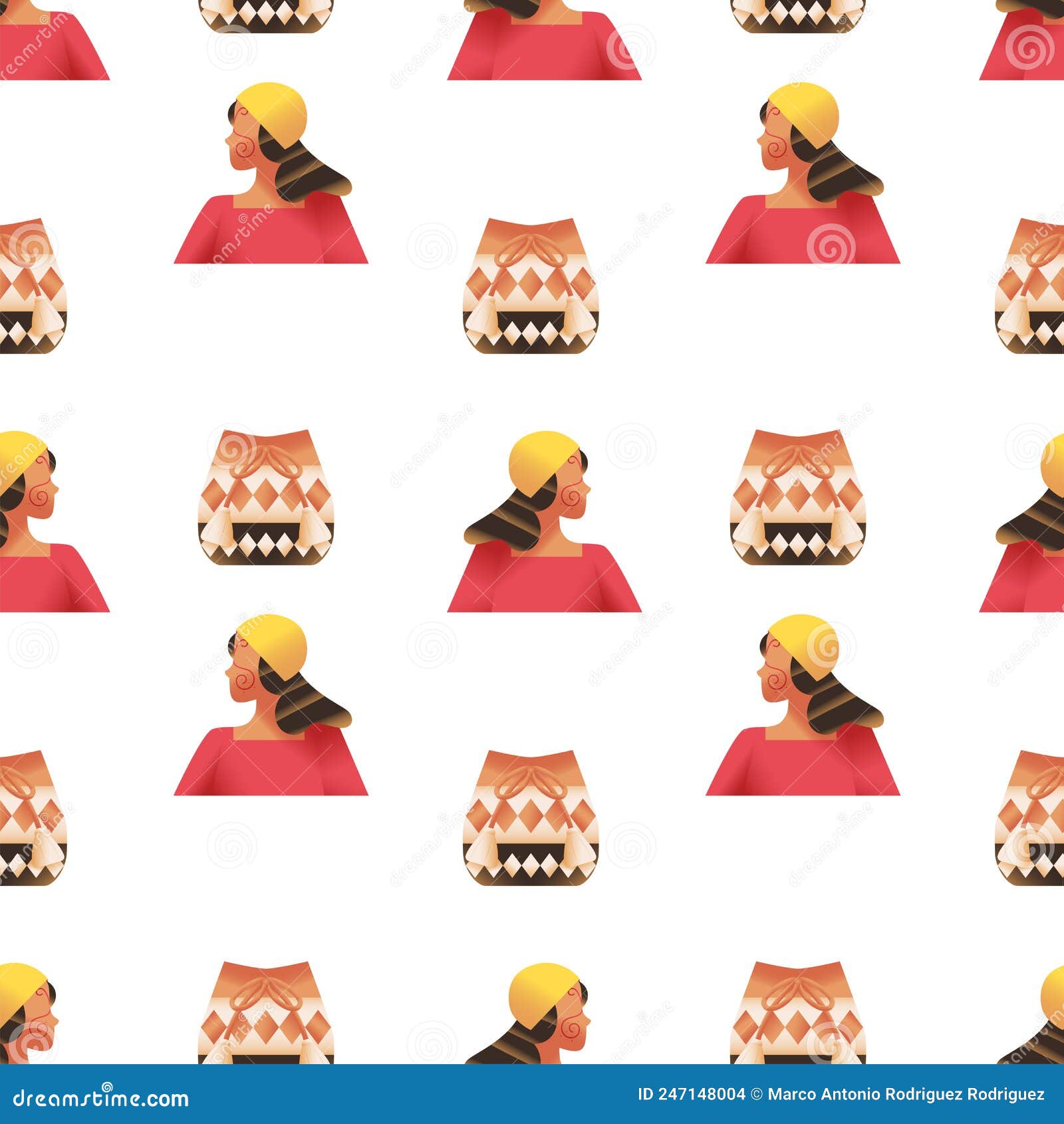 Indigenous and Wayuu Backpack Pattern Colombian Culture Vector Stock ...