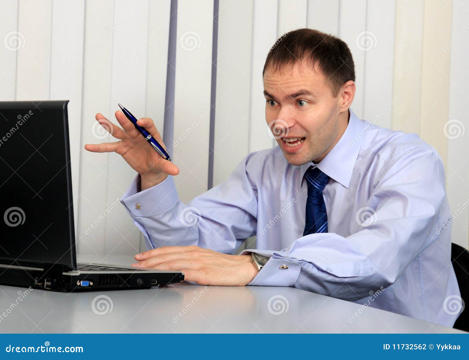 Indignant businessman stock photo. Image of work, serious - 11732562