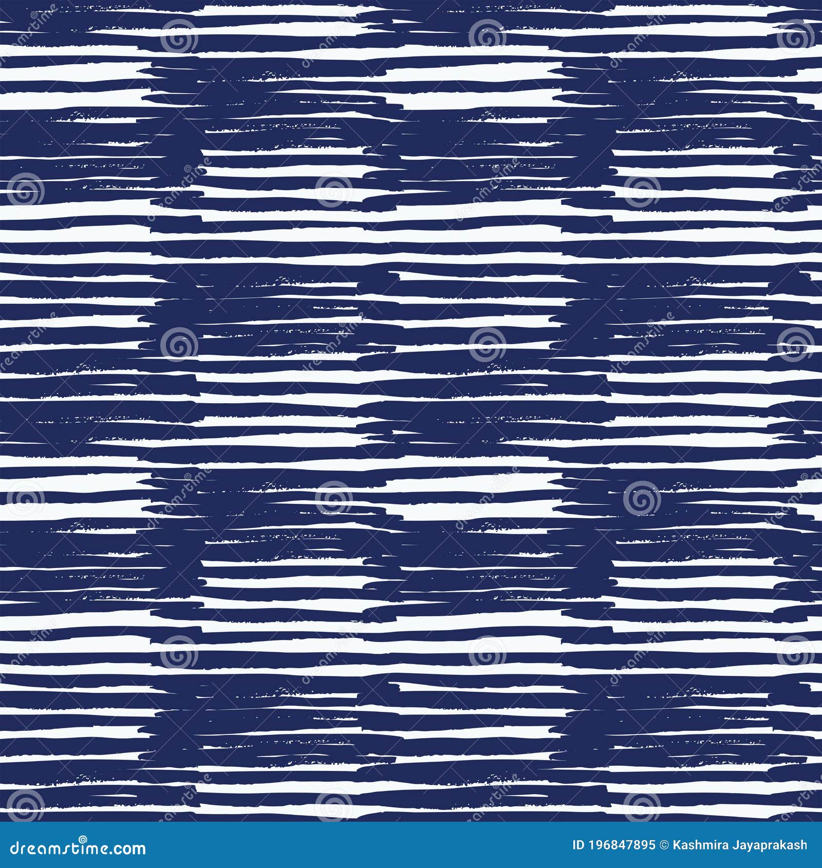 Indigo Stripes Misprint Checks Seamless Vector Pattern. Stock Vector ...