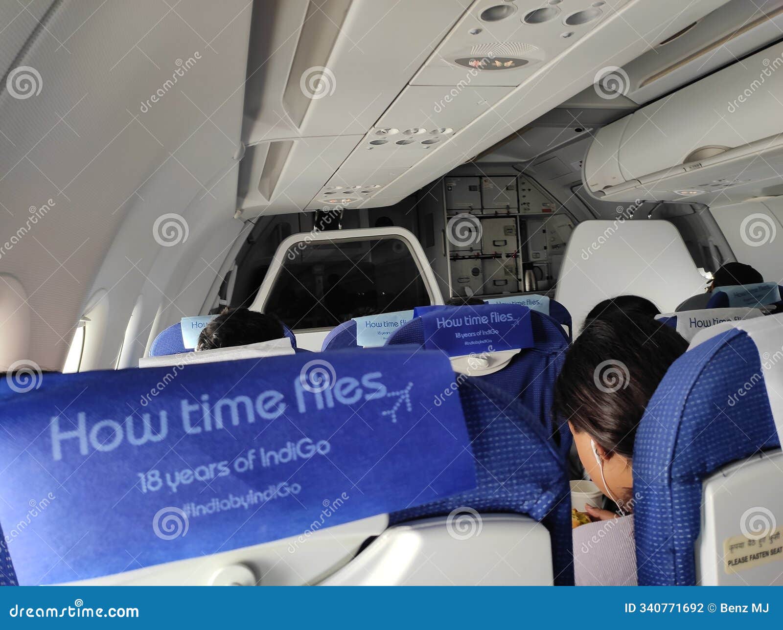 Indigo Aeroplane Inside Seat View Editorial Photography - Image of seat ...
