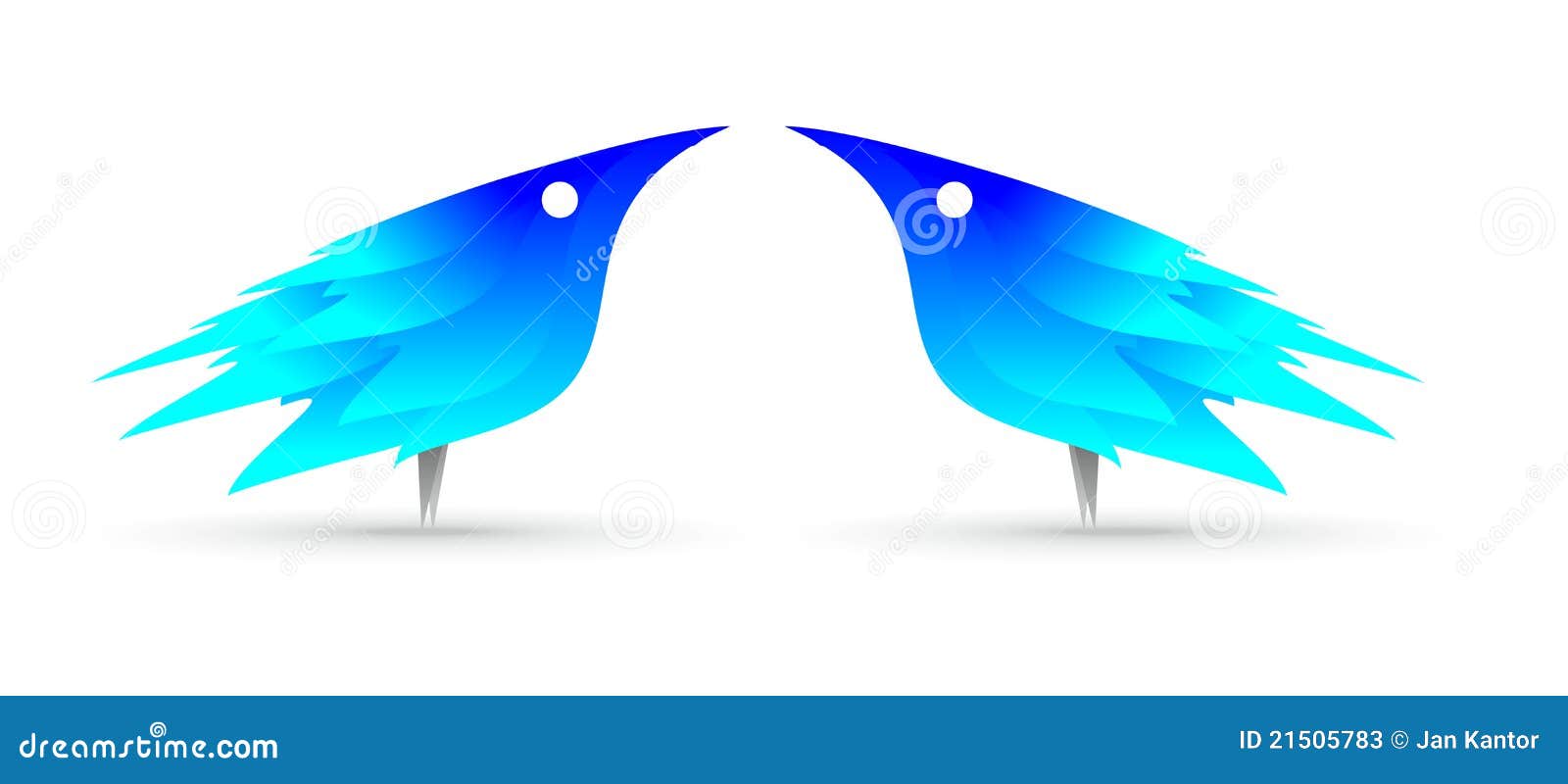 Indigo blue bird stock illustration. Illustration of science - 21505783