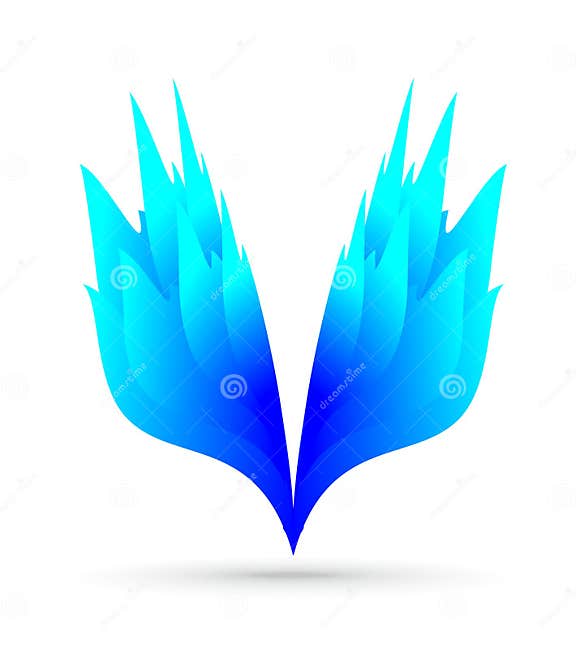 Indigo blue fire stock illustration. Illustration of futuristic - 21505790