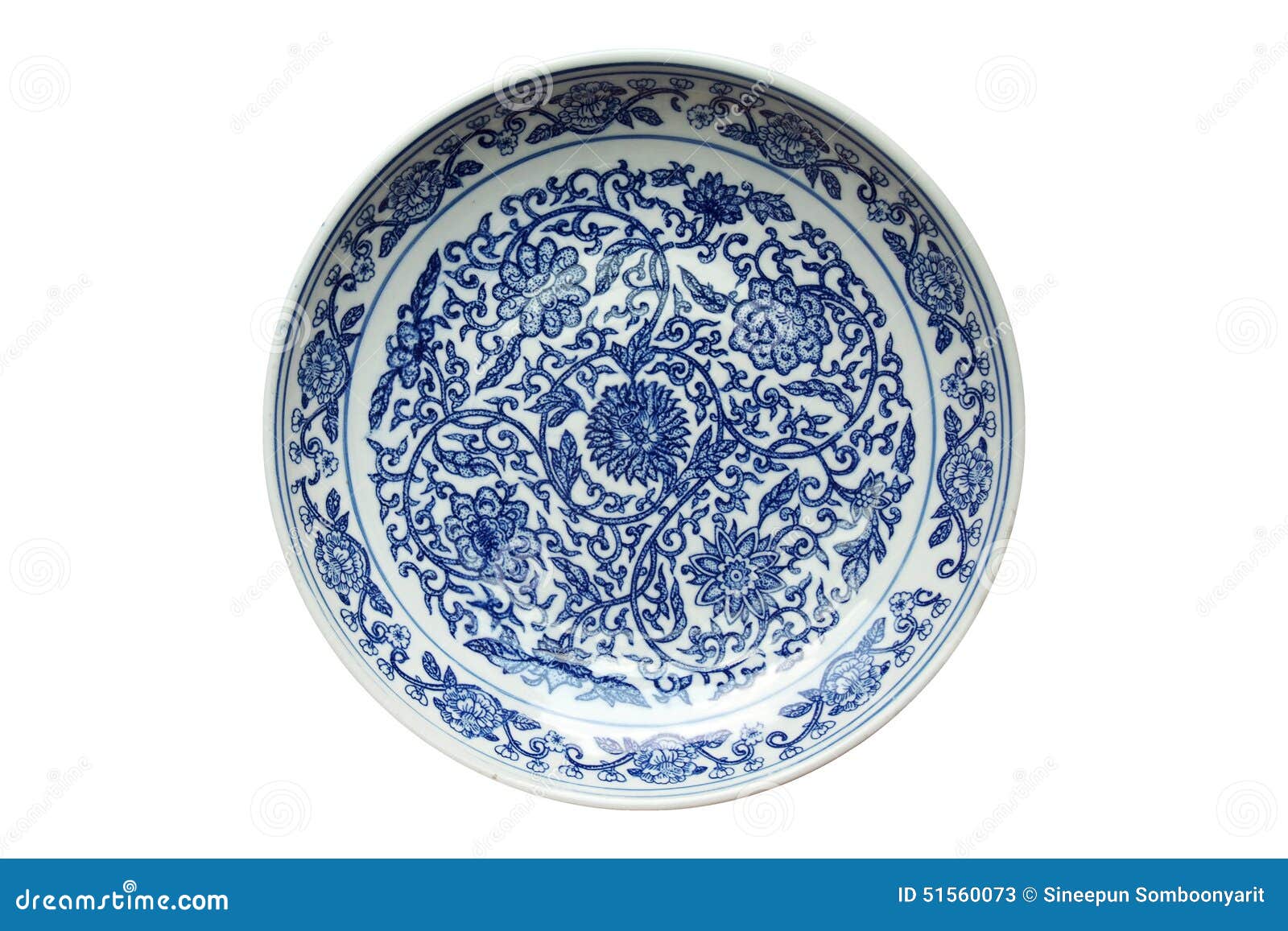 Indigo china ware stock image. Image of chinese, craft - 51560073