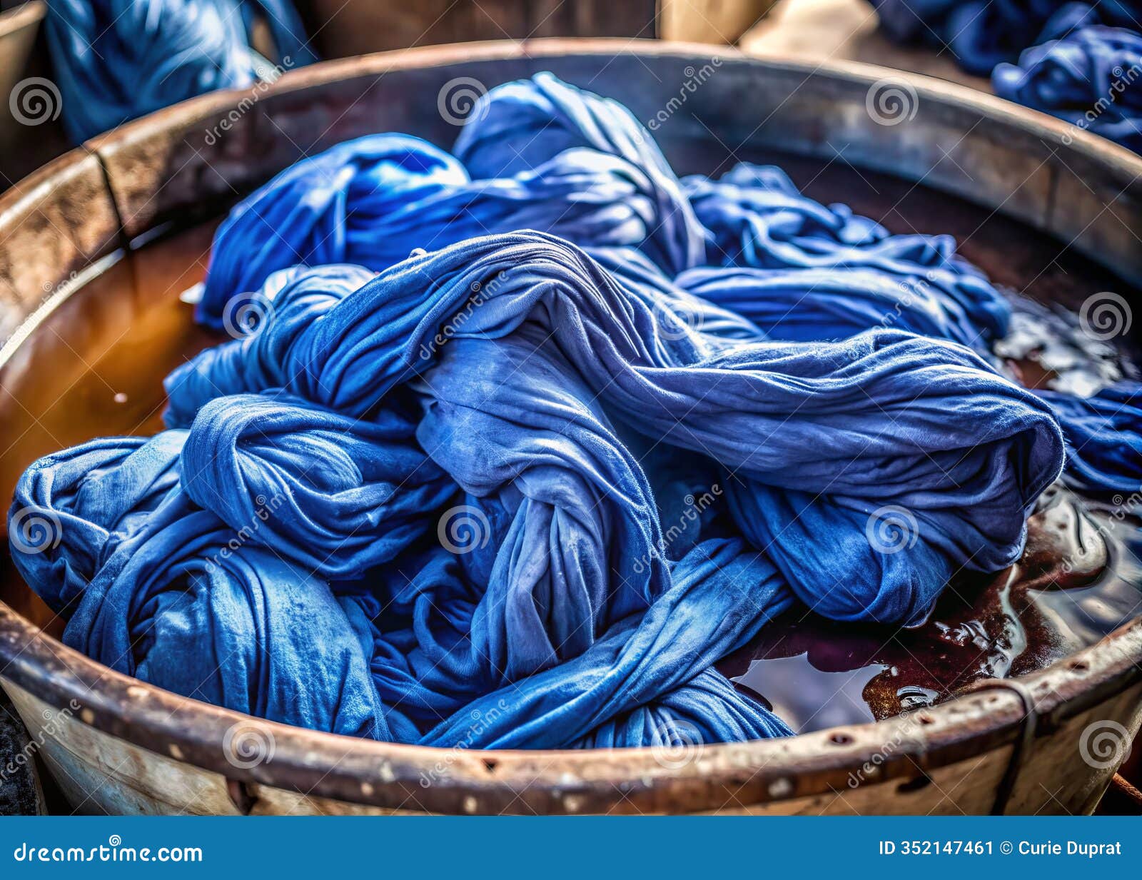 Indigo Dyeing Process Witnessing The Transformation Of Silken Fabric ...