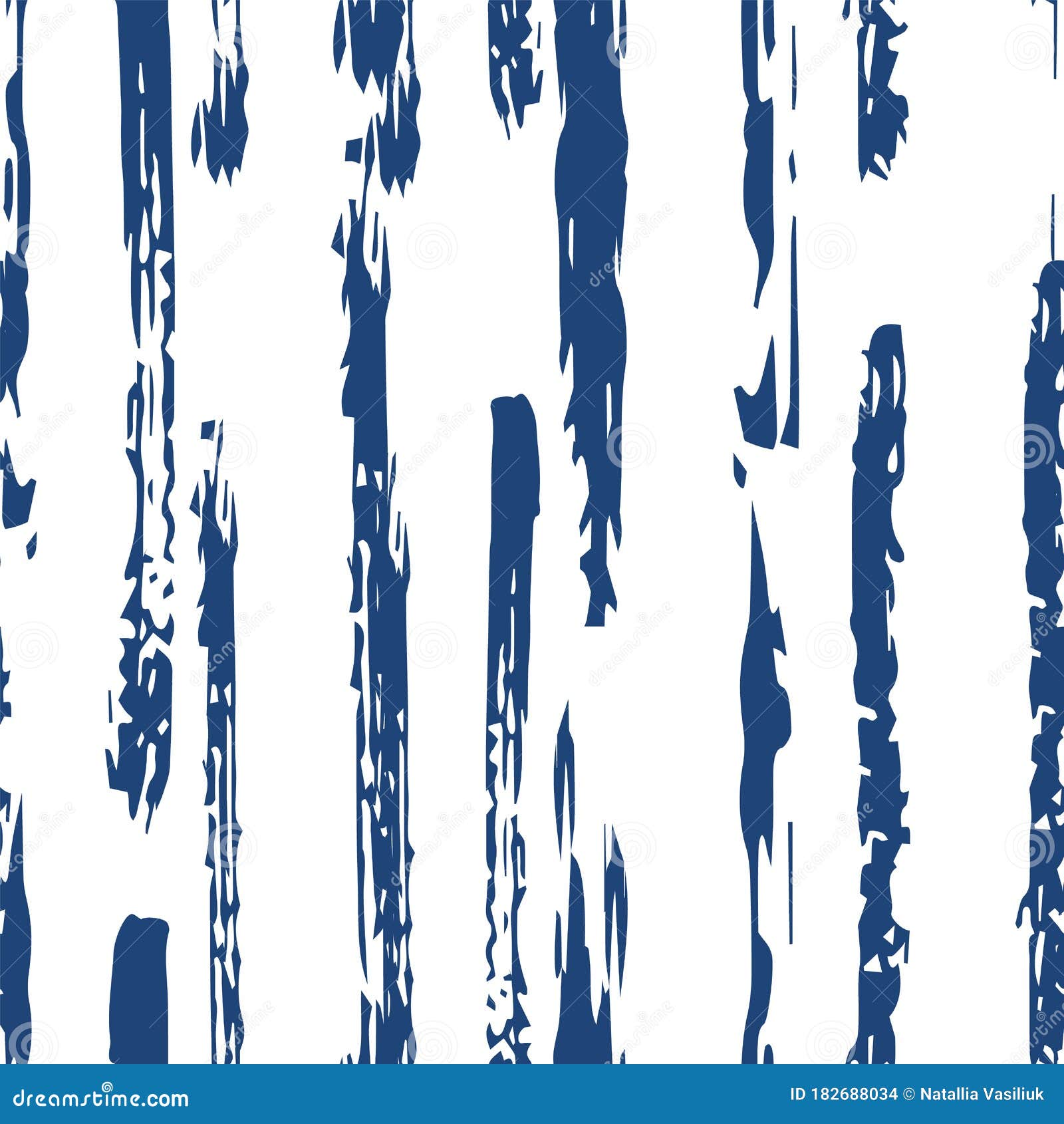 Indigo Hand Drawn Watercolor Painting. Modern Blue Blending Raster ...