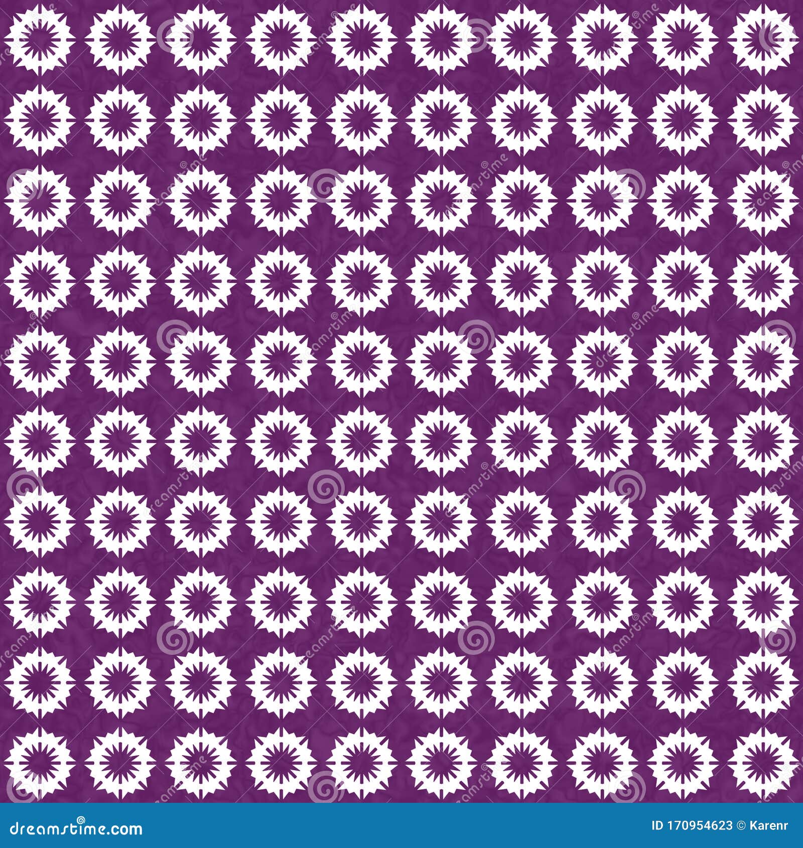 Indigo Purple and White Burst Circles Abstract Geometric Seamless ...
