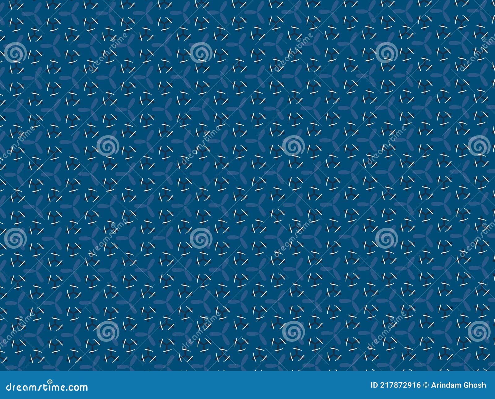 Indigo and White Block Pattern Seamless for Textile Wall Tile Decor ...