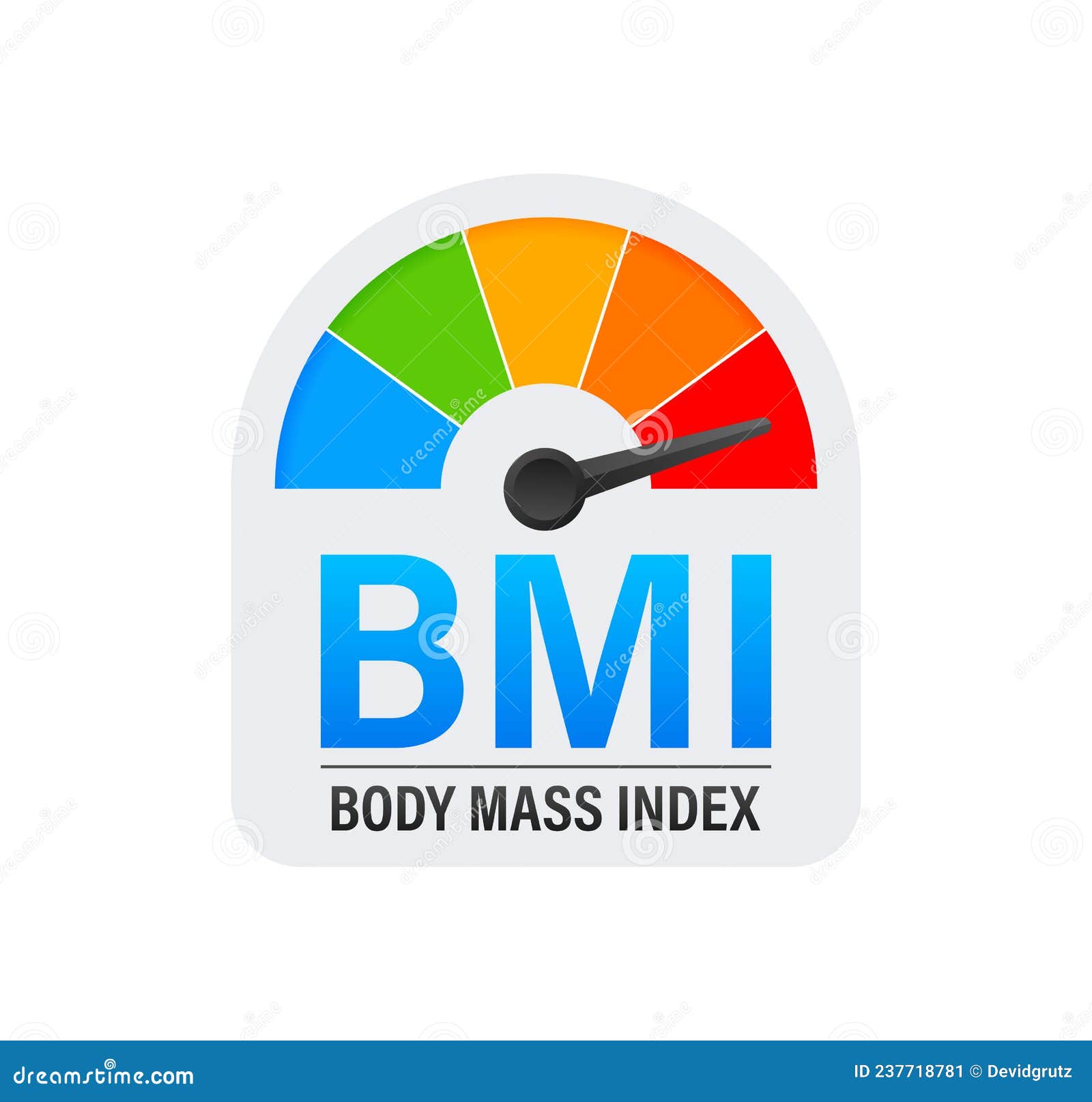 Indikator Bmi on White Background. Chart Concept. Vector Icon. Stock ...