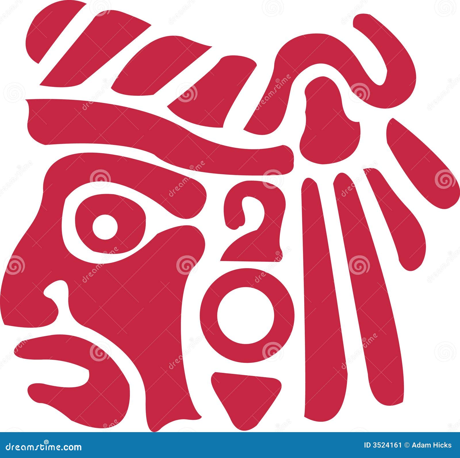 Indio azteca stock de ilustración. Ilustración de azteca - 3524161