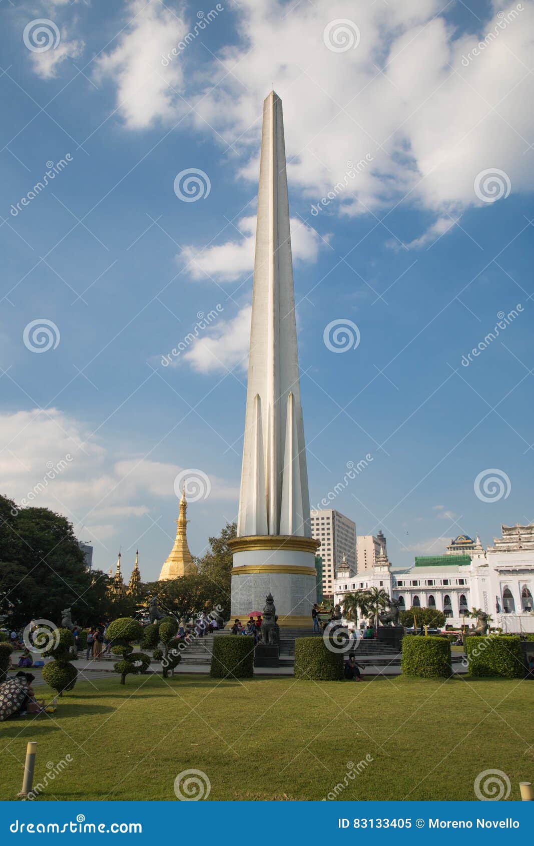 The Indipendence Monument, Yangon, Myanmar Editorial Image - Image of ...