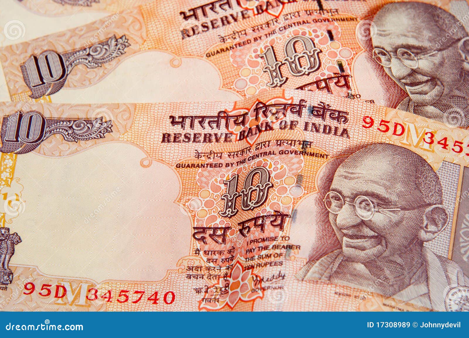 Indische Rupie stockbild. Bild von nahaufnahme, bargeld - 17308989