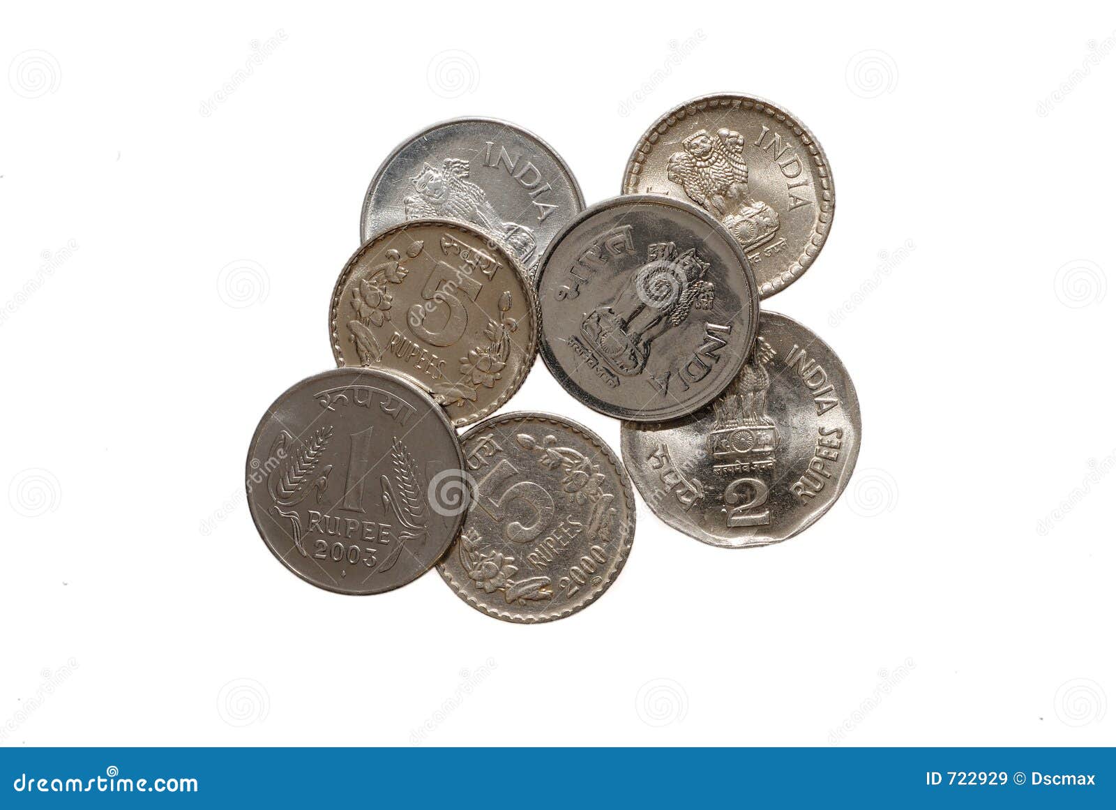 Indische Rupien stockbild. Bild von bargeld, zwei, münze - 722929