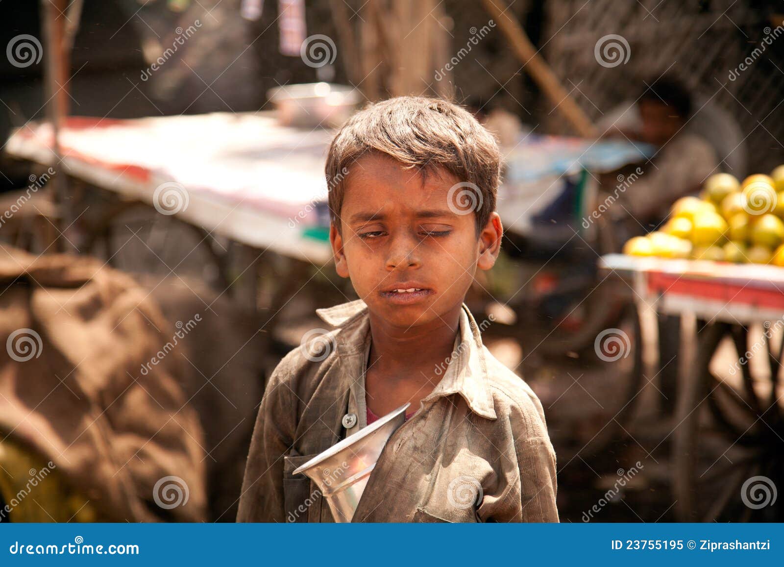 Indische Slechte Kinderen (bedelaar) Redactionele Afbeelding - Image of ...