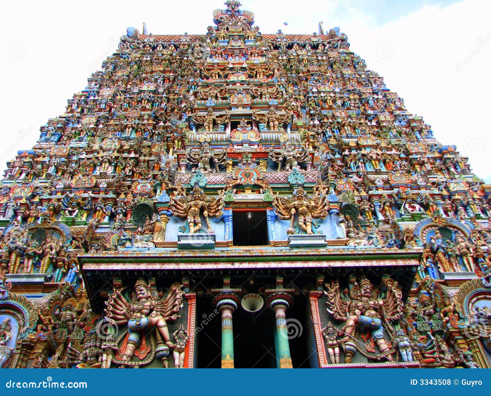 Indische Tempel-Skulptur stockfoto. Bild von idol, architektur - 3343508