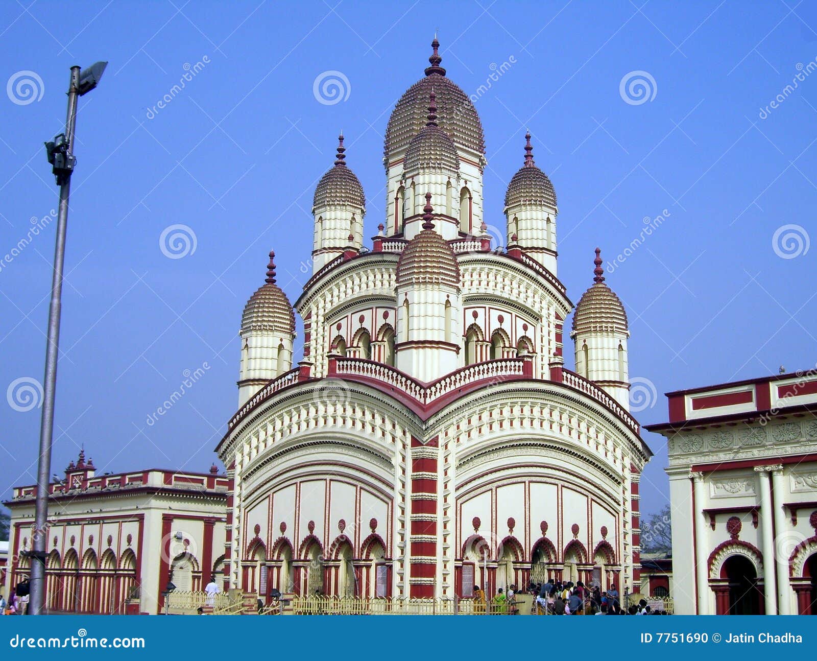 Indischer Tempel in Kolkata Stockfoto - Bild von architektur ...