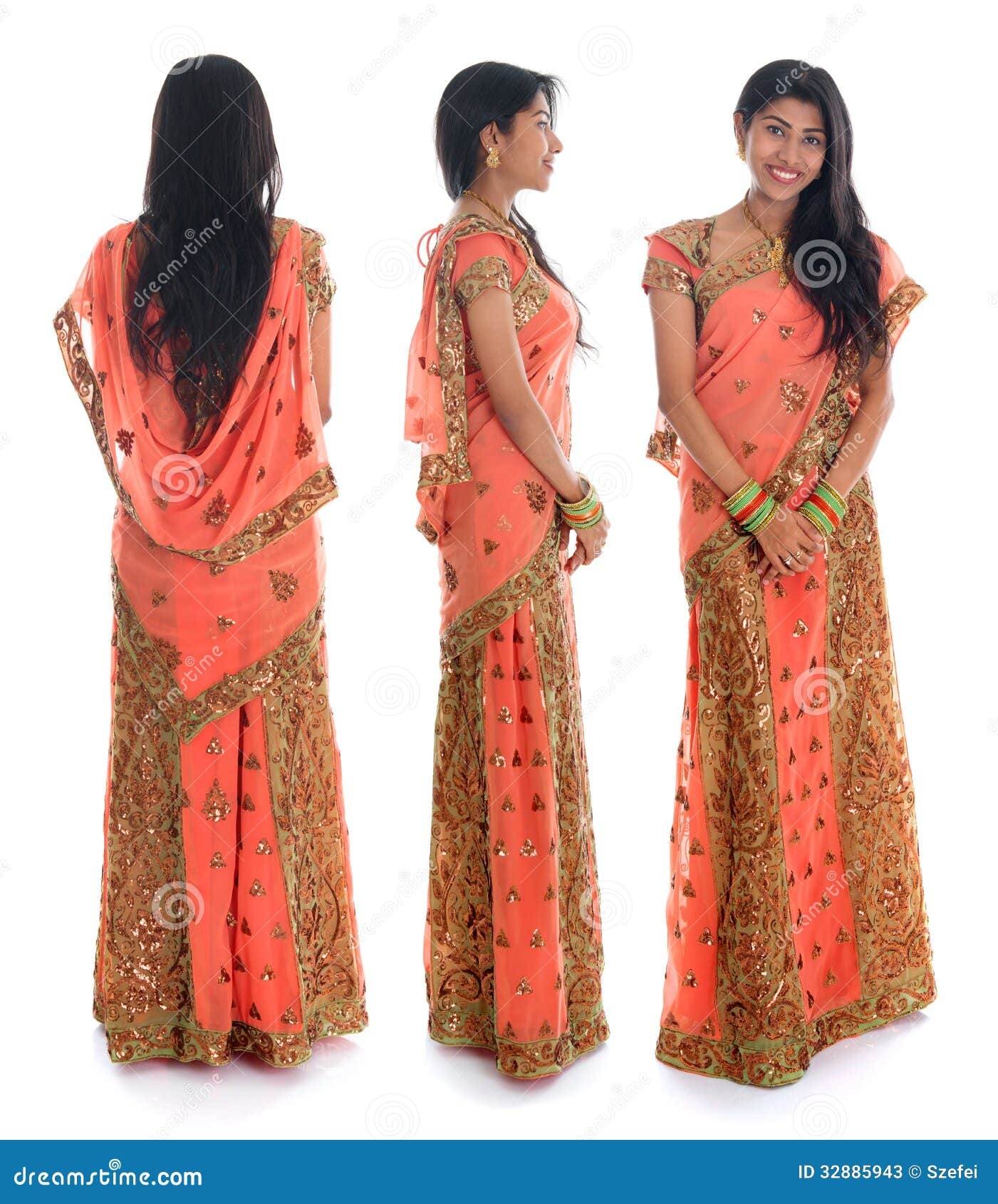Indisk kvinna fotografering för bildbyråer. Bild av folk - 32885943