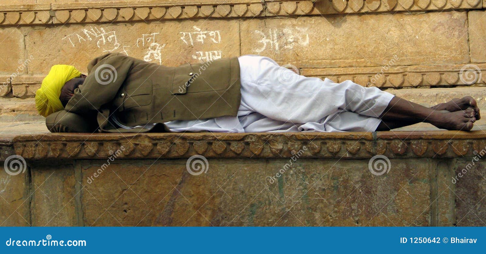 Indisk man arkivfoto. Bild av turban, sömn, folk, indien - 1250642