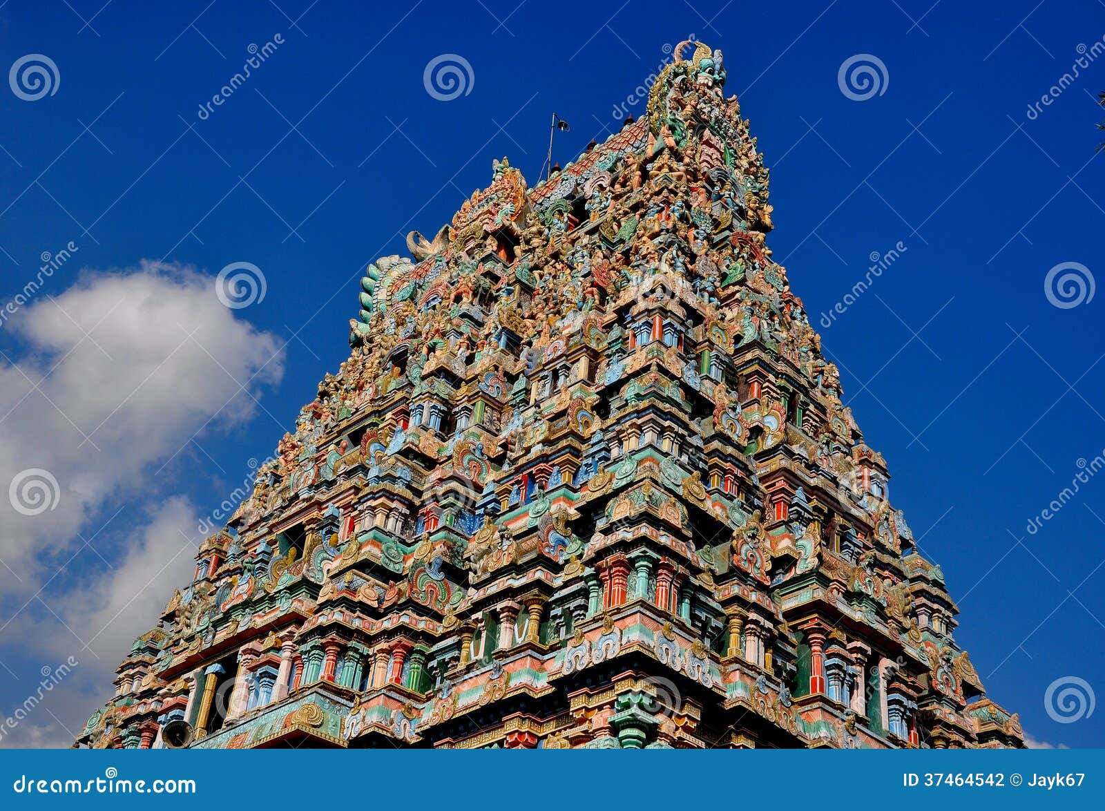 Indisk tempel arkivfoto. Bild av statyer, staty, hinduiskt - 37464542