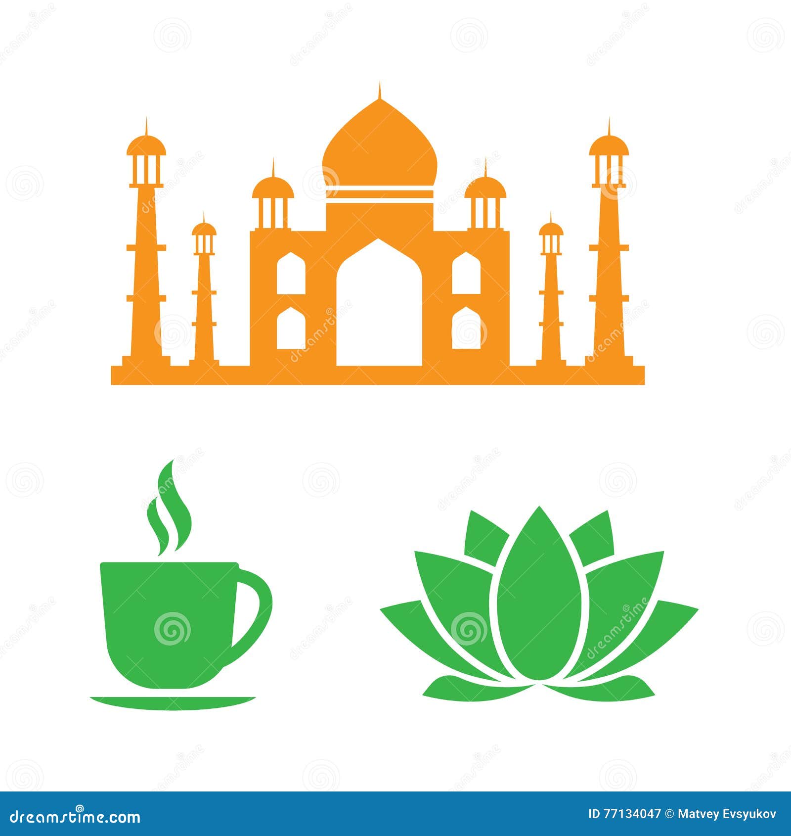Indiska Symboler India Lopp Stock Illustrationer - Illustration av ...