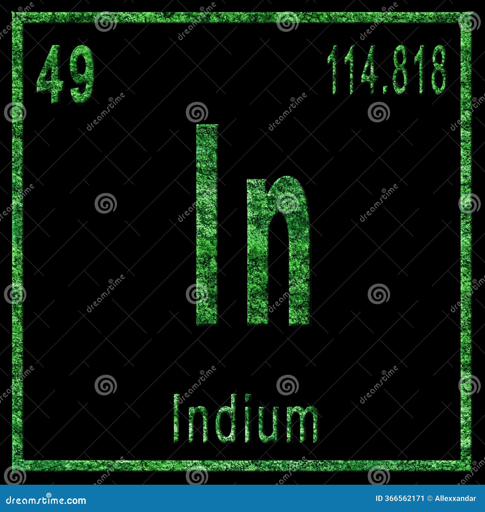 Indium - In - Chemical Element Periodic Table Royalty-Free Stock Photo ...
