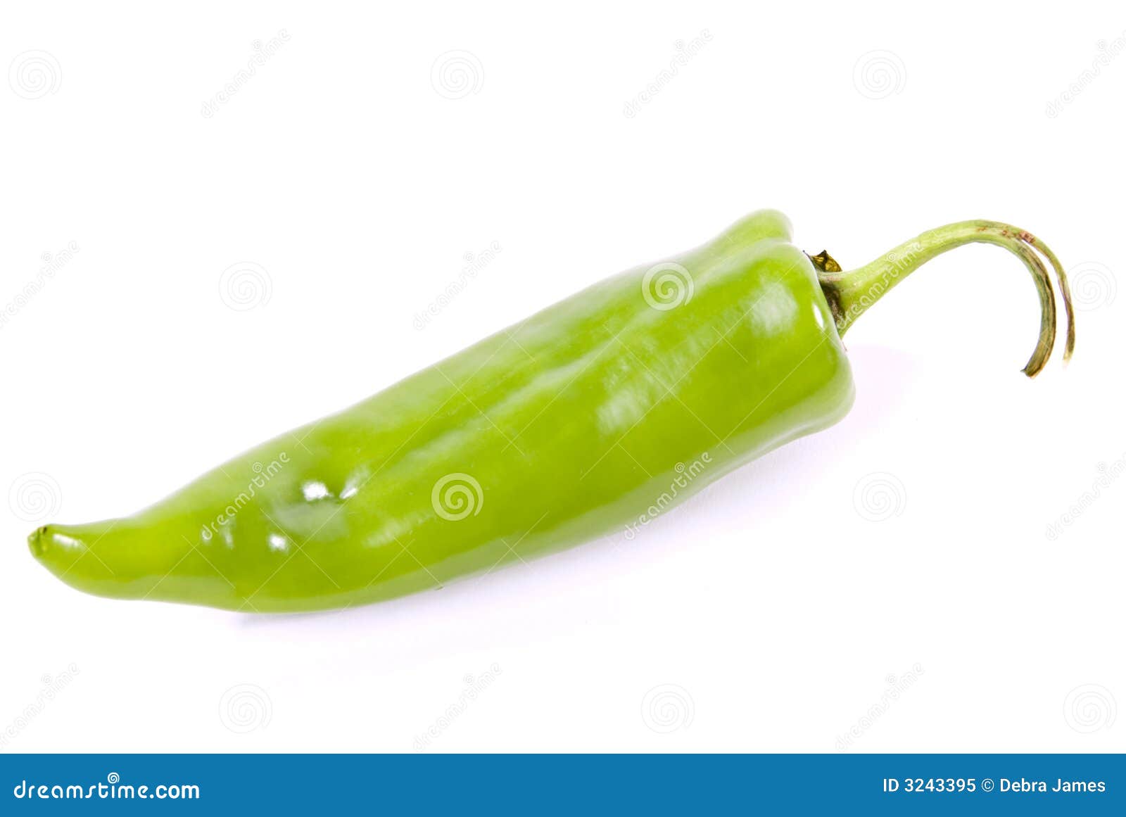 Individual anaheim pepper stock image. Image of green - 3243395