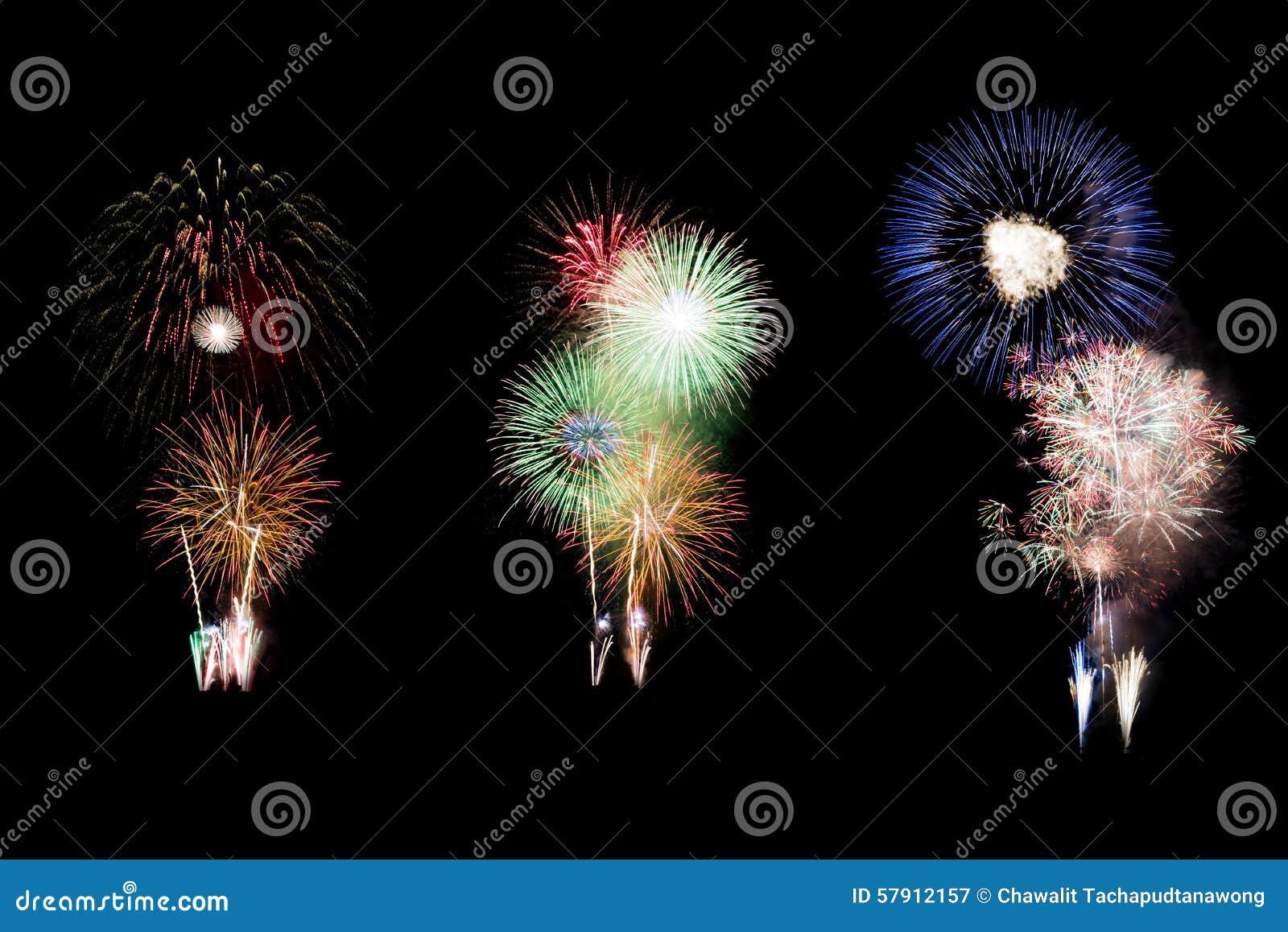 Colorful Firework Background Stock Image - Image of celebrate, cheerful ...