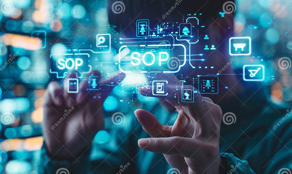 Individual in Engaging with a Digital SOP Standard Operating Procedures ...