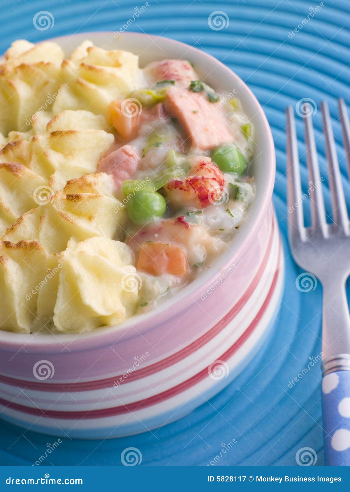 Individual Fish Pie stock image. Image of potato, potatoes - 5828117