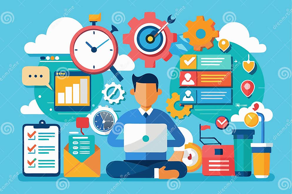 An Individual is Focused on Organizing Tasks and Managing Time ...