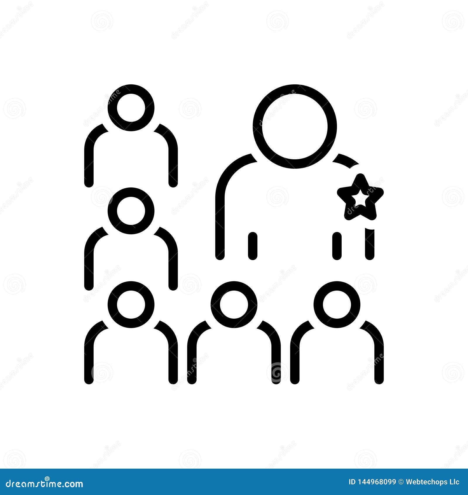 Black Line Icon for Individual, Personal and Private Stock Illustration ...