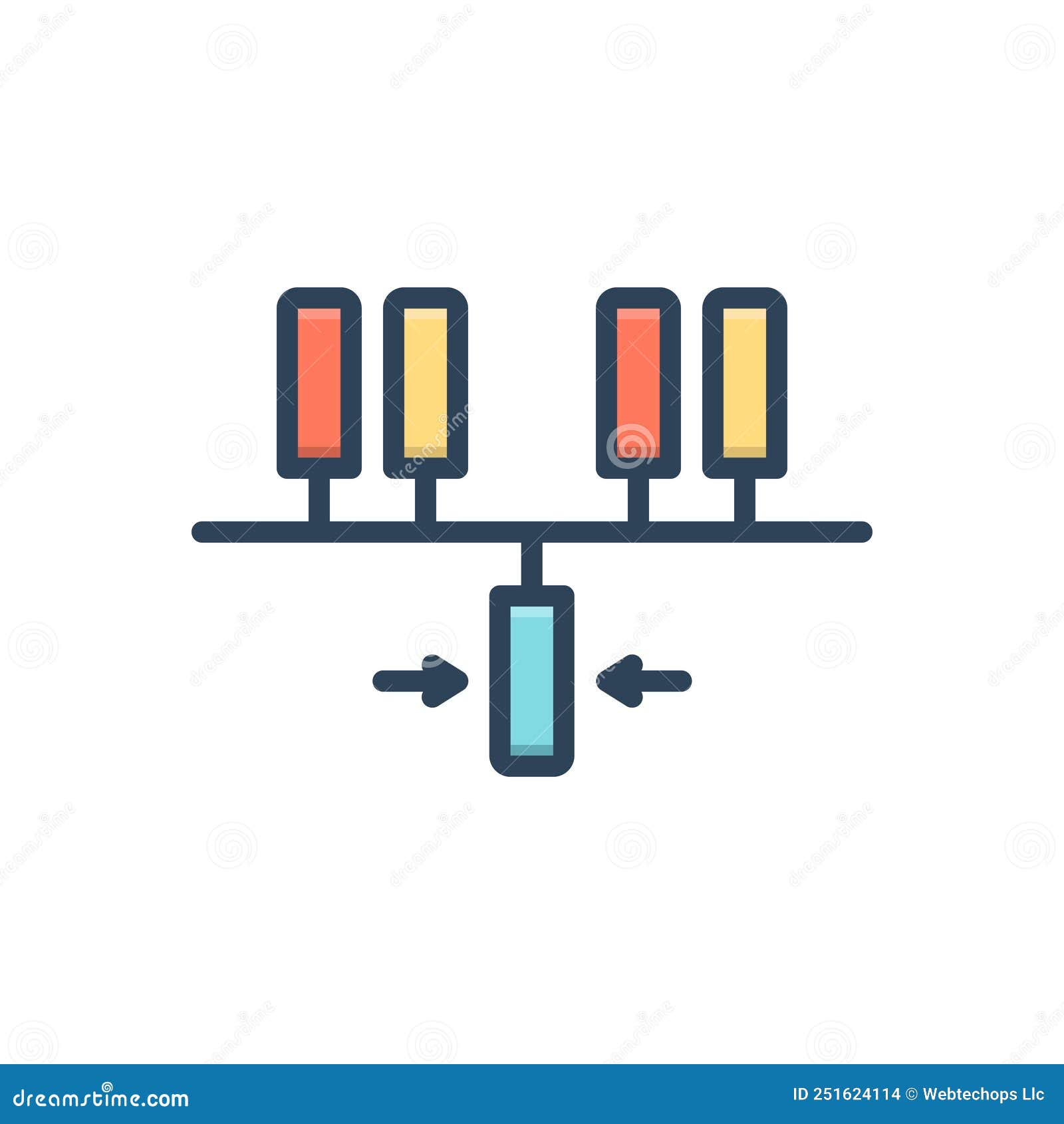 Color Illustration Icon for Individual, Personal and Single Stock ...