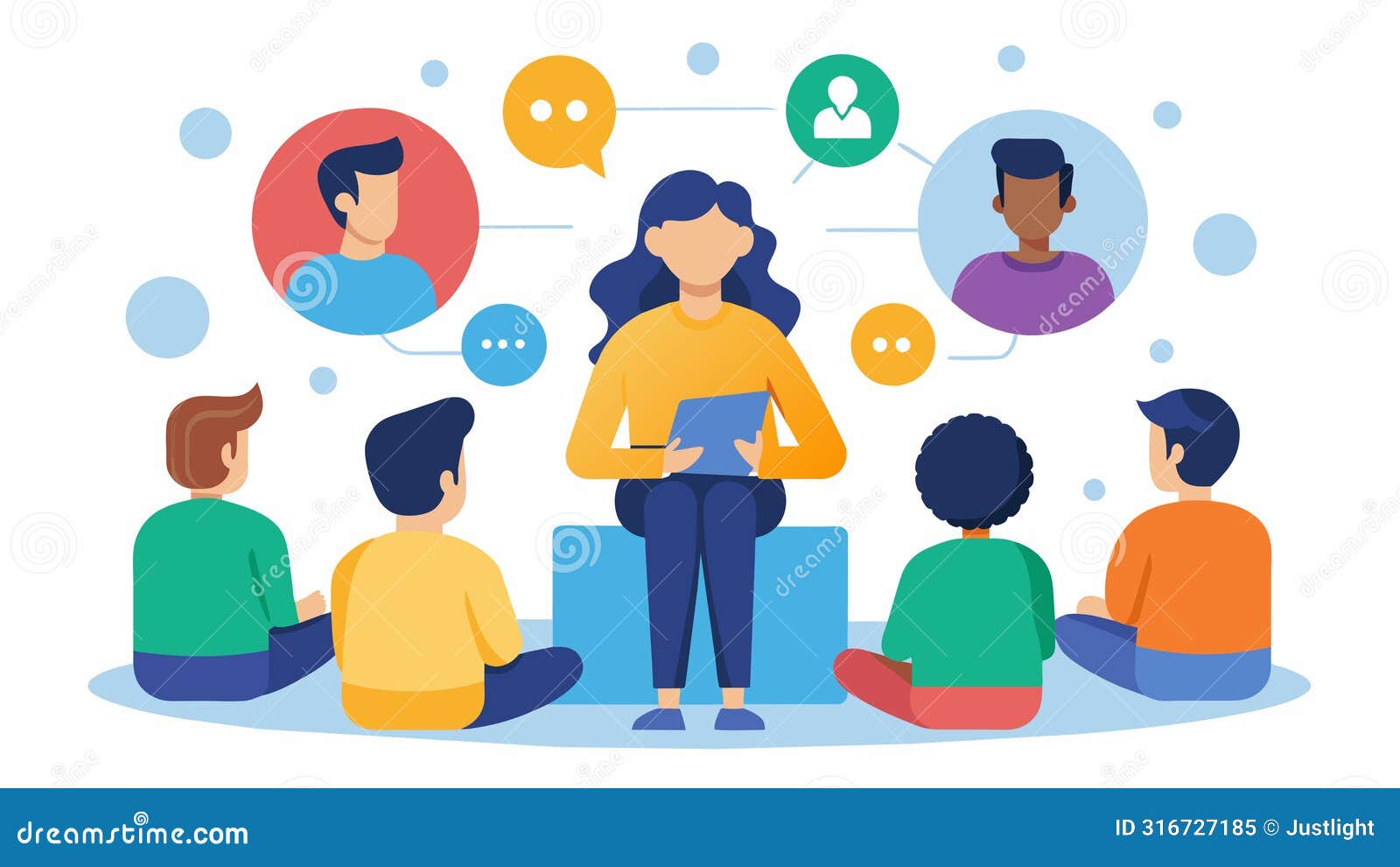 An Individual Participating in a Skills Group Focused on Interpersonal ...