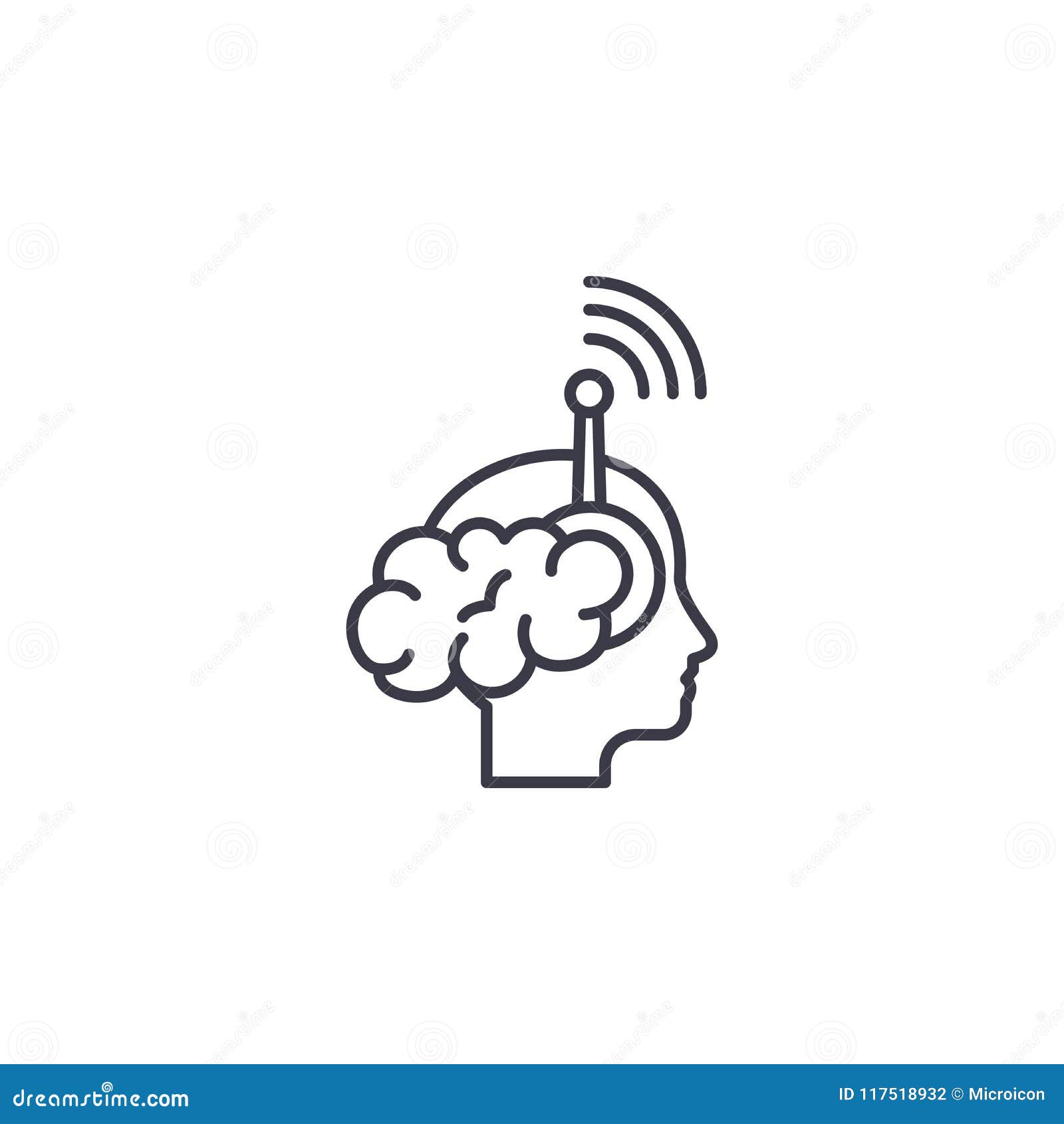 Individual Perception Linear Icon Concept. Individual Perception Line ...