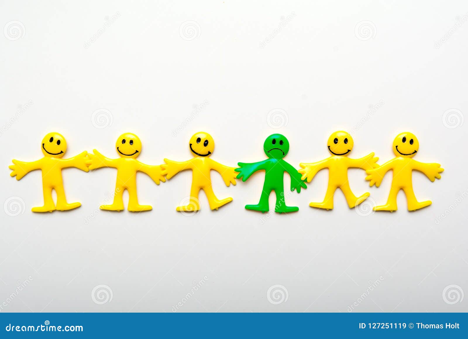 Odd one out stock image. Image of smile, isolated, stand - 127251119