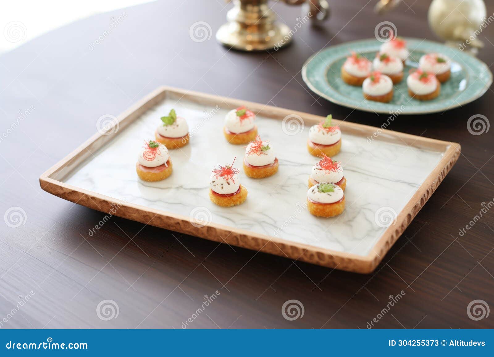 Individual Raspberry Cheesecake Bites on a Serving Platter Stock Image ...