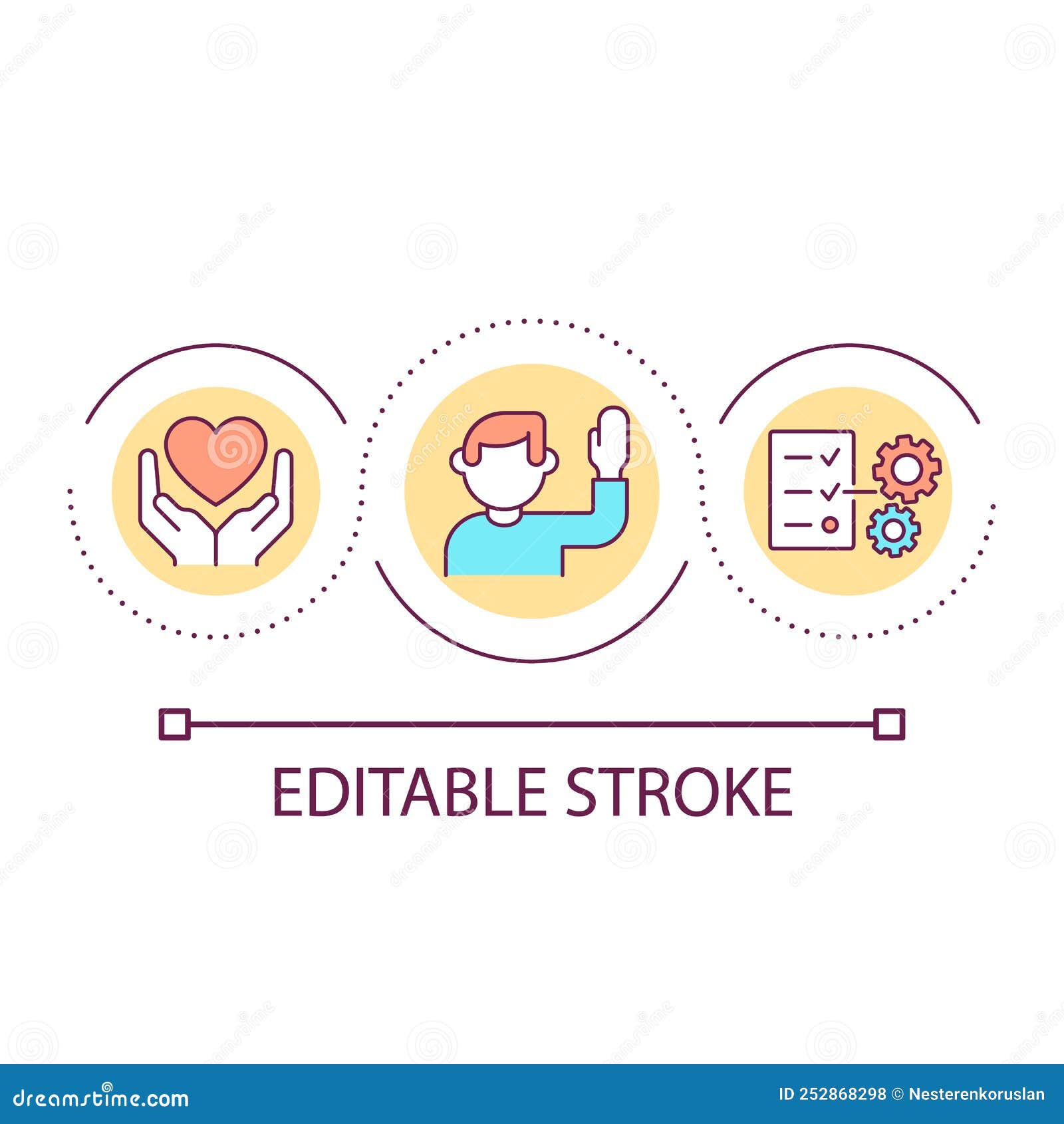 Individual Responsibility Loop Concept Icon Stock Vector - Illustration ...