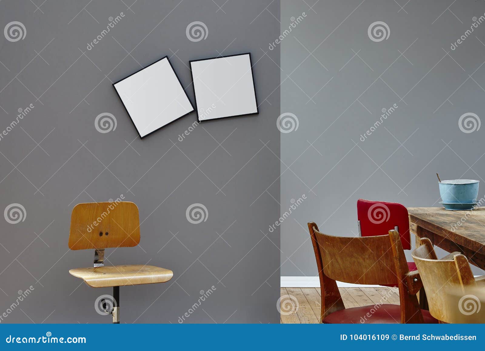 Individual Restaurant Creative Dining Table Loft Atmosphere Stock Image ...