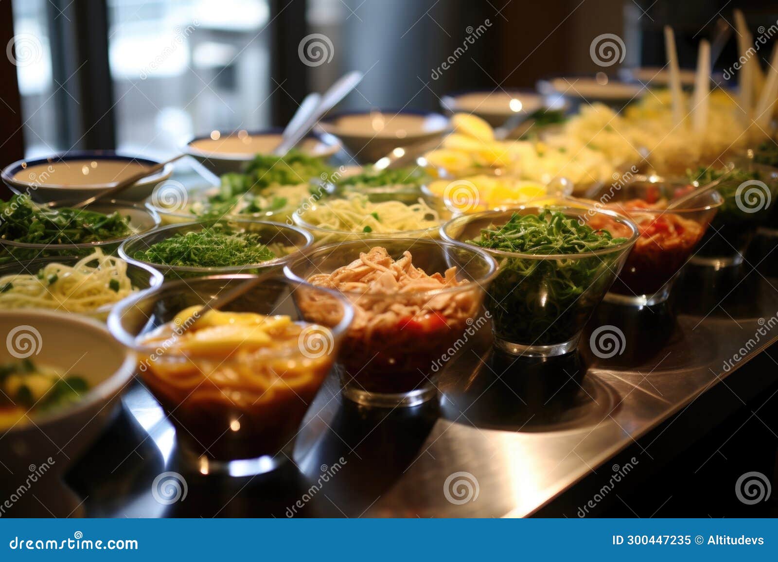 Individual Self-serving Ramen at a Buffet Stock Image - Image of ...