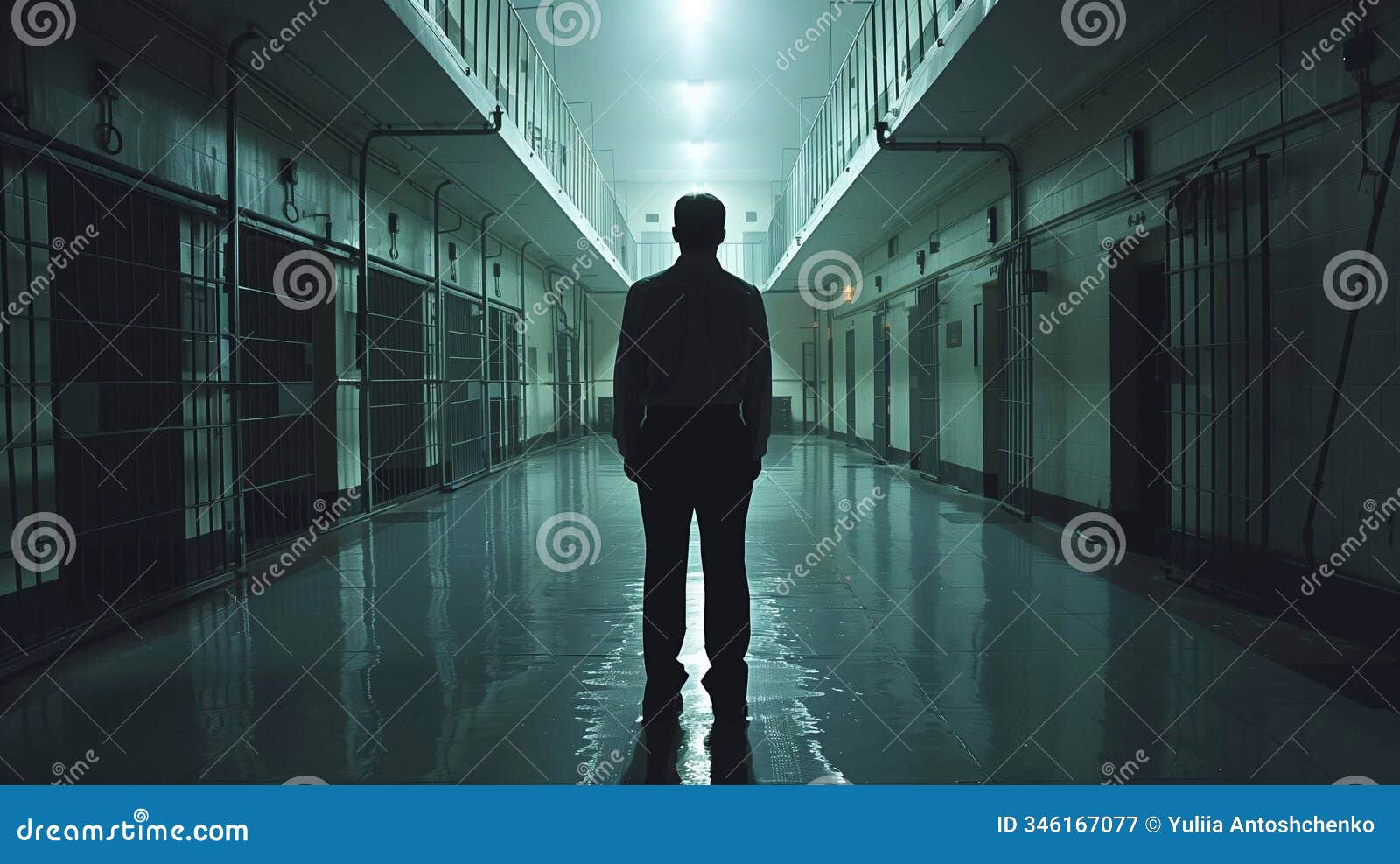 Dark Prison Cell Is Waiting For Prisoners With Open Door Stock Photo ...