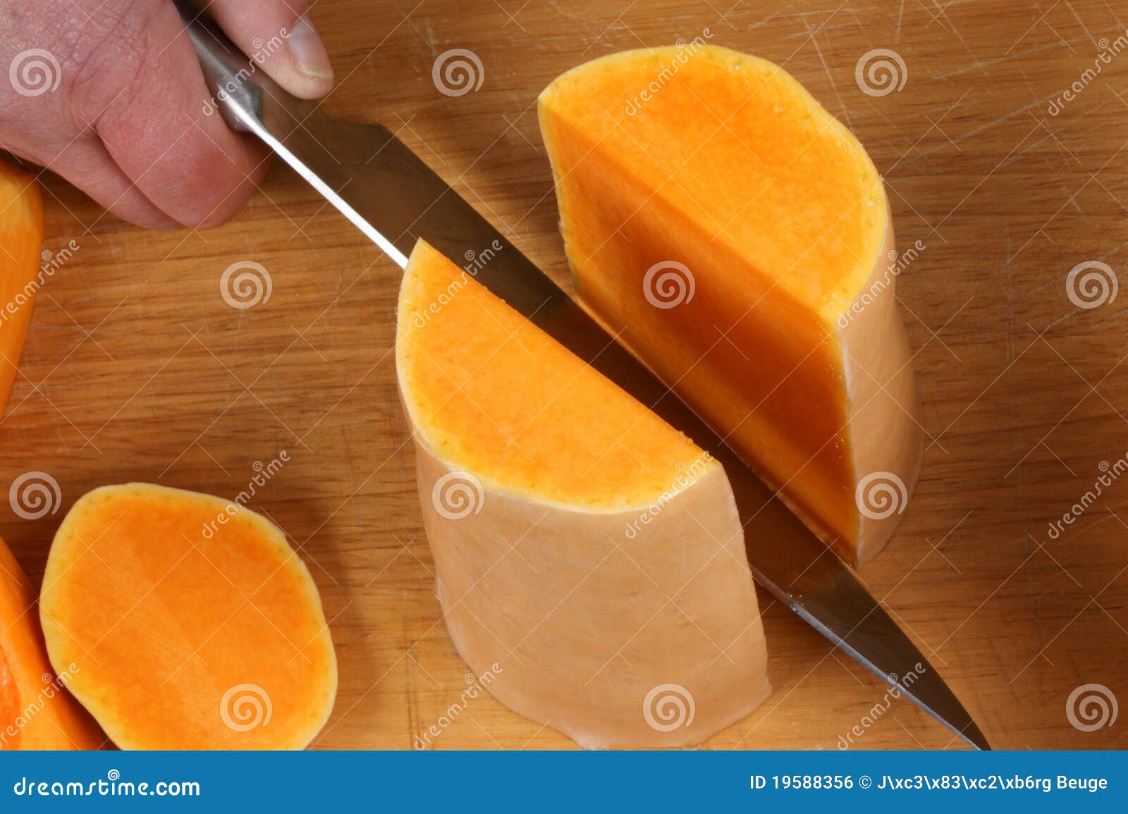 Individual Steps To Process a Butternut Squash Stock Photo - Image of ...